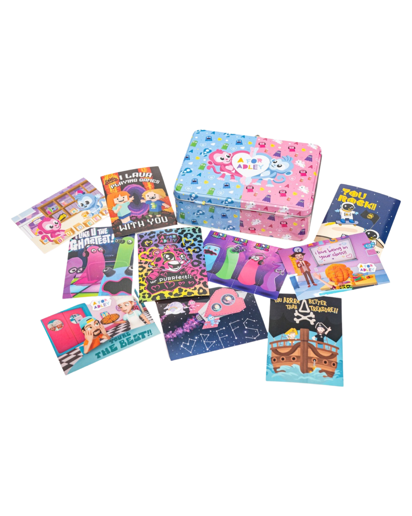 Baby Monkey Buddies Valentines Carrying Case (w/Valentines Cards ...