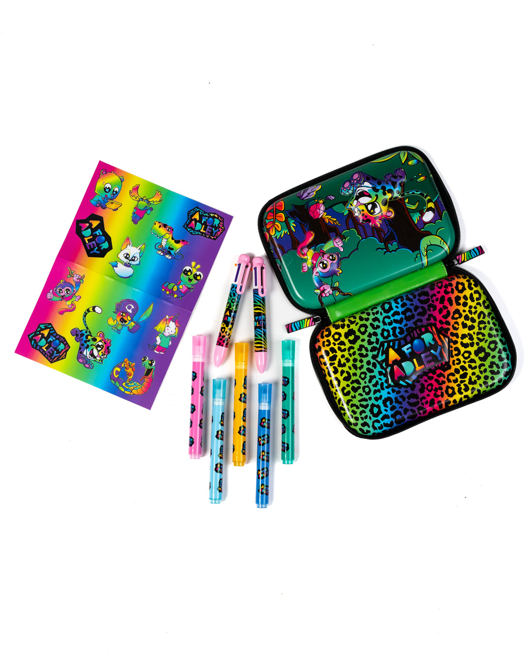 Adley's Neon Rainbow Art Pouch – Shopadley