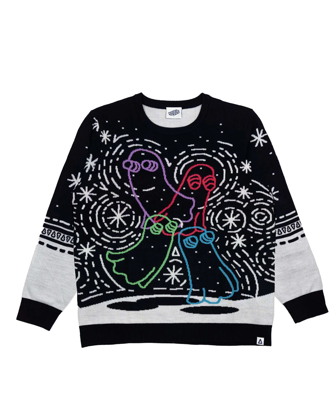 Rainbow Ghosts Comfy Snow Sweater – Shopadley
